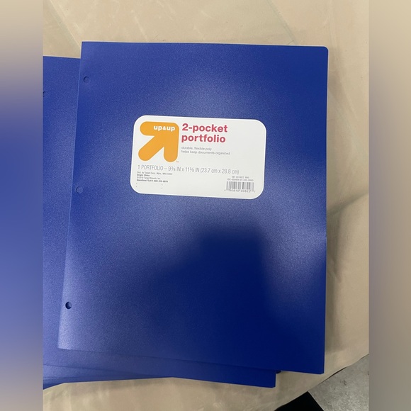 Target | Office | Upup 2 Pocket Plastic Folder Blue | Poshmark